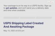 Shipping Label Created Usps Awaiting Item