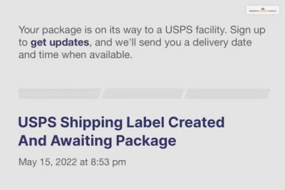 Shipping Label Created Usps Awaiting Item